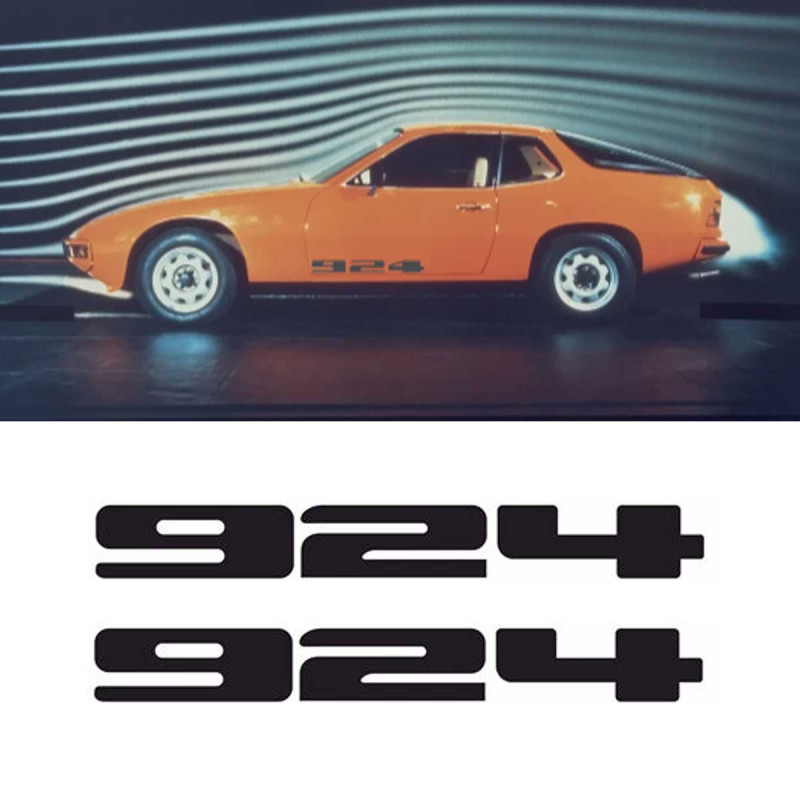 Kit de 2 stickers pour bas de porte Porsche 924