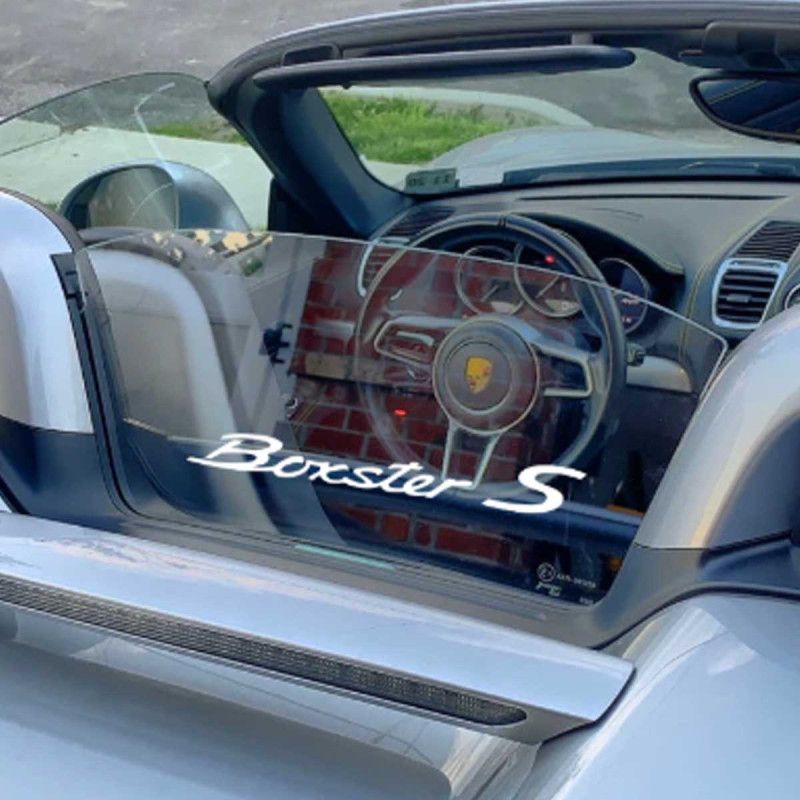 Sticker "Boxster S" pour vitre arrière de Porsche Boxster
